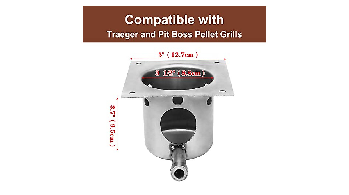 QuliMetal Fire Burn Pot Replacement for Traeger & Pit Boss Grills