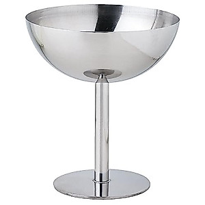 UPKOCH Containers for Fruit Ice Cream Cups Dessert Dish Stainless Steel Sundae Bowls Fruit Snack Candy Cup Appetizer Plates Serving Portion Cups Ramekin for Parties Parfait Trifle Taster