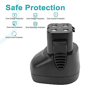 CREABEST 2Packs 7.2V 3.5Ah Ni-MH Battery for Dremel MultiPro Cordless Rotary Tool Models Dremel 7700-01 7700-02 757-01 with One Charger