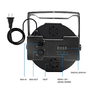 7x10W Par DJ LED Par Light Remote & DMX Controlled Sound Activated Auto Play Uplights for Wedding Birthday Christmas Holiday Music Show Dance Party Stage