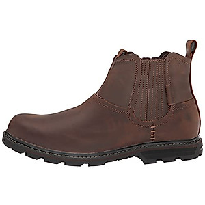 Skechers Men's Blaine Orsen Ankle Boot,Dark Brown,9.5 M US