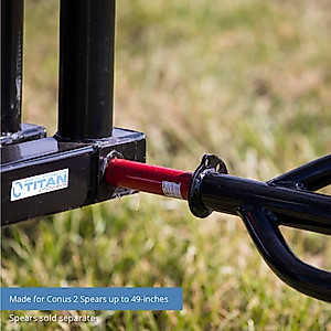 Titan Attachments 3 Point Hydraulic Hay Bale Lift Fits Category 1 and 2 Tractors