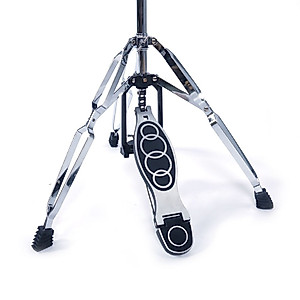Professional Foldable Hi-Hat Stand,Control Style Drum Hi-Hat Cymbal Stand with Pedal (Cymbals not included)