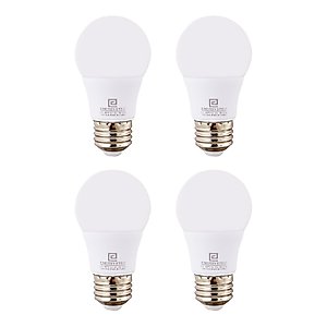 12V-60V LED Light Bulb Low Voltage, 3000K Warm Color, 12 Volt AC or DC, 3W LED Equivalent 25W Lamp, Regular E26 Medium Screw Base, 12V 24V 32V 36V 48V 60V LED Bulb for RV Camping light, 4 Pack