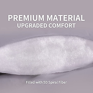 SLEEP ZONE Mattress Topper Twin, Cooling Mattress Pad, Quilted Fitted Mattress Cover, Machine Washable Mattress Protector, Soft Fluffy Down Alternative, Deep Pocket 8~21 inch (Grey, Twin)