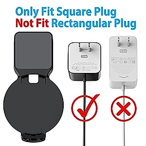 Maxonar Alexa Wall Mount Holder, Outlet Wall Mount Stand for Dot 3rd Generation, Clever Smart Speakers Accessories with Built-in Cable Management Hide Messy Wires