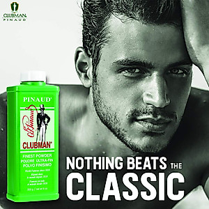 Clubman Pinaud Powder for After Haircut or Shaving, White, 9oz