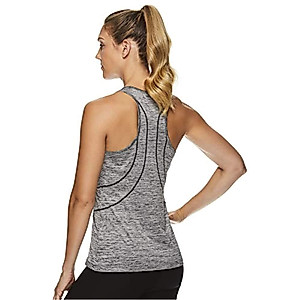 Reebok Womens Racerback Tank Top, Black, X-Large