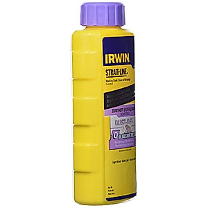 IRWIN Tools STRAIT-LINE Dust-Off Marking Chalk, 6-ounce (4935426) , Purple