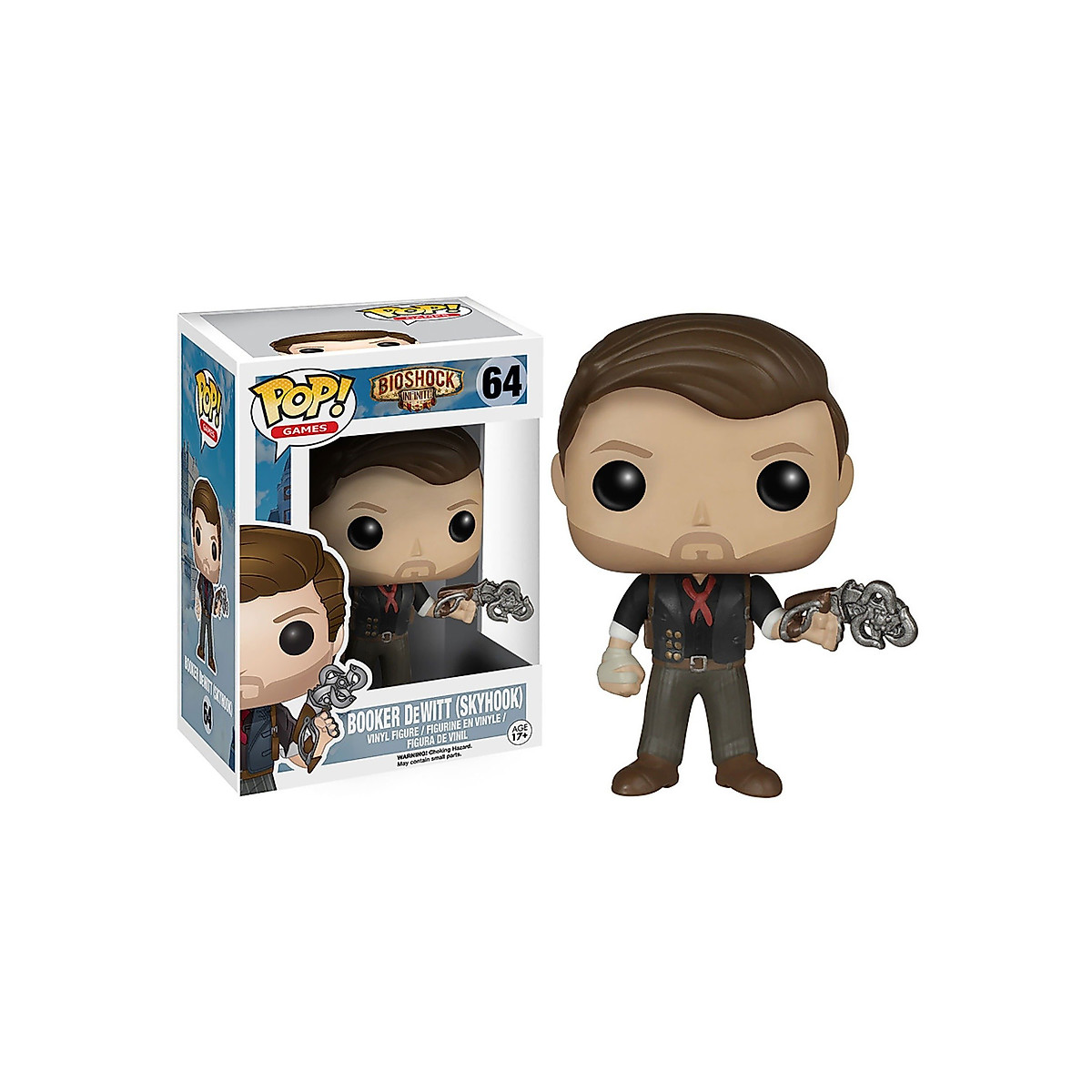 Funko POP Games: Bioshock - Skyhook Booker Dewitt Action Figure