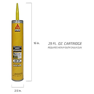 Sikaflex Self Leveling Sealant, Gray, polyurethane with an accelerated curing capacity for sealing horizontal expansion joints in concrete, 29 fl. oz Cartridge