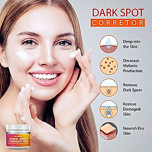 Dark Spot Corrector, Large 65 ML Dark Spot Remover for Face and body, Dark Spot Serum, Ideal for Fine Lines, Uneven Skin Tone, Nutrient Rich Formula with Squalene, Deep Hydration Cream