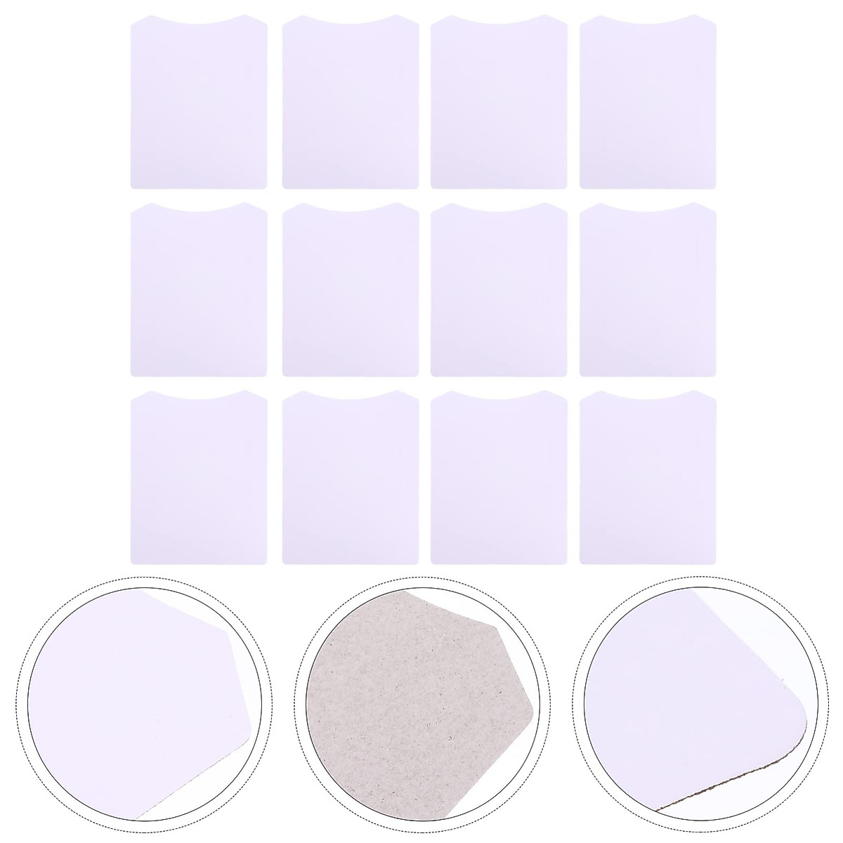 Milisten 50pcs Garment Lining Cardboard Shirt Packaging Cardboard paperplates Cardboard Filler Insert Cardboard Inserts for Clothing DIY Craft letterboard Lining Paper White a4 Fold Clothes