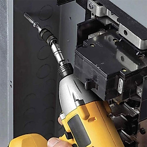 Pivoting Bit Holder Magnetic Pivot Drill Bit Holder Hex Shank Flexible Screwdriver Bit Holder for Tight Spaces 2 Pack