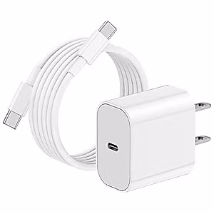 20W USB C Fast Charger for iPad Pro 12.9, 11 inch 2018, iPad Air 5th/4th 10.9 inch 2022/2020, iPad Mini 6 Generation 2021, Type C Charger with 10 ft USB C to C Charging Cable for for Samsung Galaxy