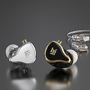 CCA KZ ZAS in Ear Monitor Headphones 16 Units 7BA 1DD Hybrid Drivers HiFi IEM Earphones High Clarity Wired Earbuds for Musicians Singers Audiophile Dj Drummers