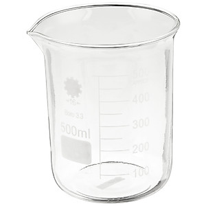 Ajax Scientific GL010-0500 Borosilicate Glass Graduated Beaker, 500mL