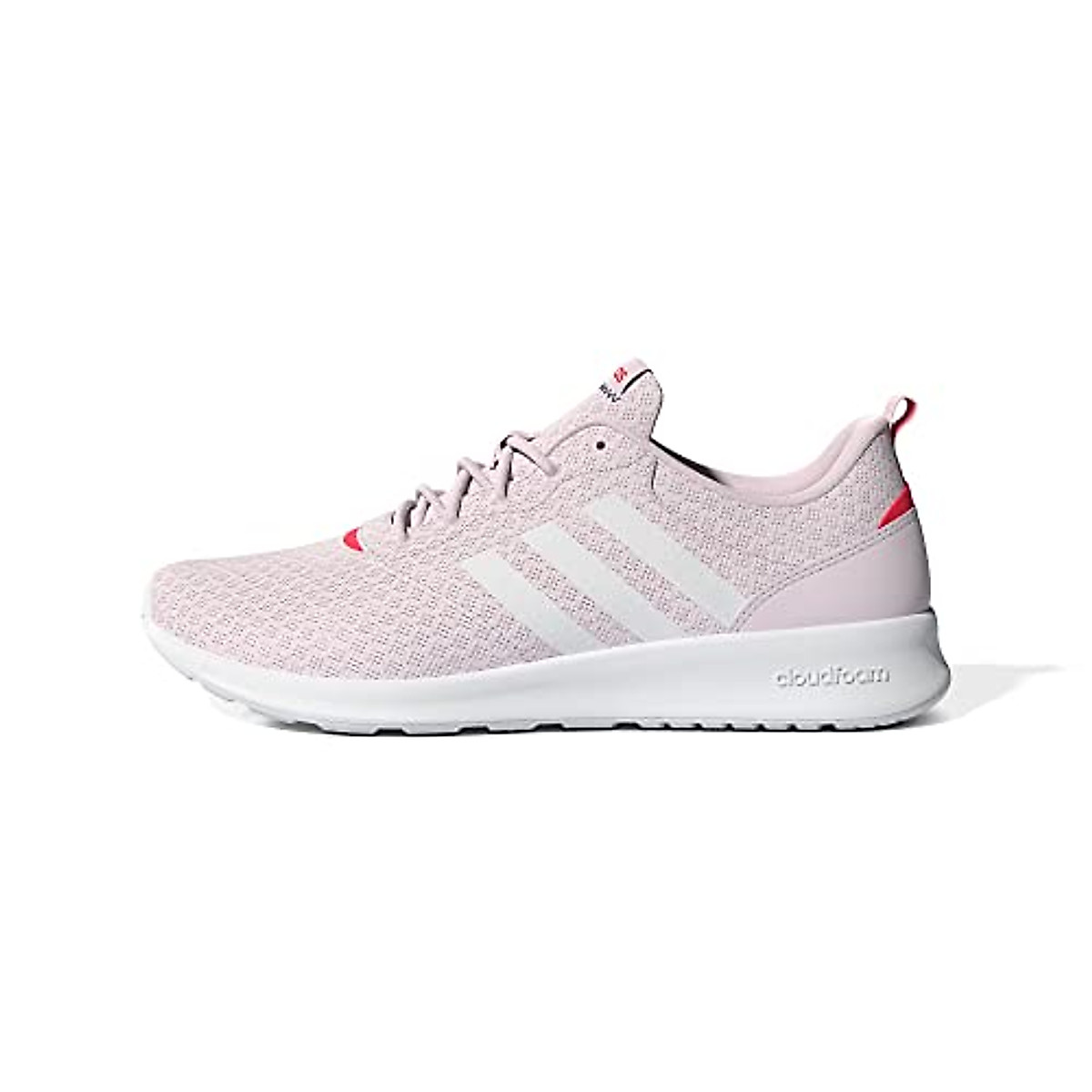 adidas Women's QT Racer 2.0 Running Shoe, Almost Pink/White/Turbo, 5.5