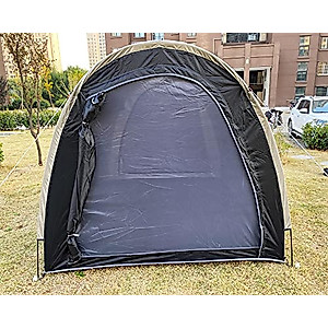 Storage Shed Large Bike Cover Storage Shed Tent Portable Garage Shelter Storage Shelter Outdoor Shade for Patio Furniture,Lawn Mower,Bike,Motorcycle Storage Waterproof Lawn Mower Garden Tools Shed