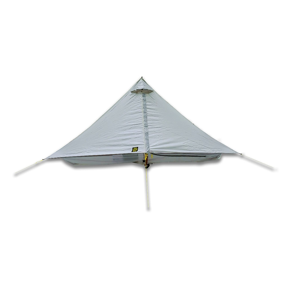 Six Moon Designs Lunar Solo Gray 1 Person Ultralight Tent. 26 oz. Backpacking Tent. 100% Silicone Coated Polyester Material for Reduced Fabric Stretch & Volume. Trekking Pole Setup.