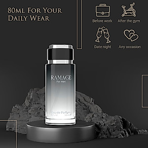 Regal Fragrances Mens Cologne Ramage - Inspired by the Scent of Dior's Sauvage - Earthy, Woody Tonka Bean and Sandalwood Scent (100 ML)
