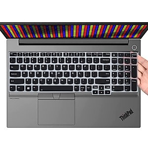 CaseBuy Keyboard Cover for 2022 15.6" Lenovo ThinkPad E15 Gen 4 3 2 T15 L15 T15p Gen 3 2 1 L15 P51s P52 P52s P53 P72 P73/ThinkPad E580 E590 E595 L580 L590/ThinkPad T570 T575 T580 T590, Gradual Mint