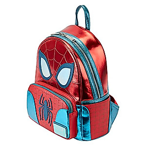 Loungefly Marvel Metallic Spider-Man Cosplay Mini Backpack