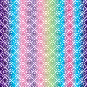 Cricut Infusible Ink Transfer Sheets -4 Sheets 12" x 12" - Mermaid Pattern - For Cricut EasyPress, Maker, Explore Air 2