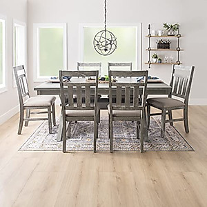 Powell Turino Dining Set, Grey Oak Finish, 6 Chairs