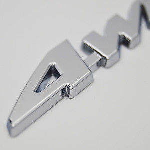 Chrome Metal 3D 4WD Emblem Badge with Pre-Adhesive for Honda Passport and Toyota 4Runner Tacoma and Subaru Crosstrek and Nissan Frontier Tina Exterior Performance Trim Decal
