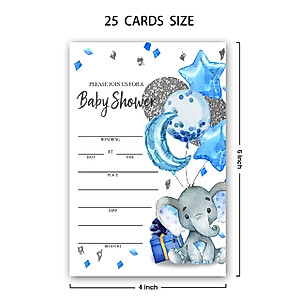 Baby Shower Invitation Set, Fill In Invites Cards, Books For Baby, Diaper Raffle, Thank You, Baby Shower, Each Design 25 Cards & Envelopes (Total 100 Cards) – (bb006-taozhuang)