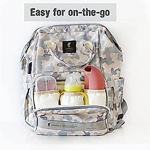 Ginbear Silicone Bibs for Babies, Waterproof Baby Feeding Bibs with Food Catcher Pocket, Adjustable Silicon Bibs for Toddlers (Dark Sage/Almond)