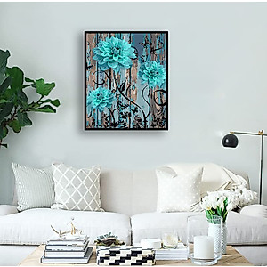 Eterkosu Daisy Flowers Paint by Numbers for Adults - DIY Adult Paint by Number Kits Pack On Canvas Painting by Numbers for Beginners,Acrylic Paint Crafts for Home Decor 16x20 Inch