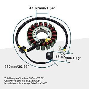 GOOFIT 18 Poles Magneto Stator Coil Replacement for 260cc ATV Scooter Engine
