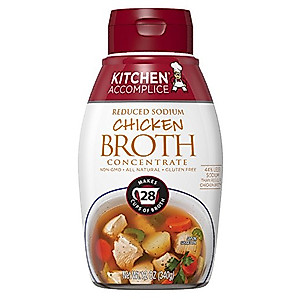 Kitchen Accomplice Reduced Sodium Chicken Broth Concentrate, 12 Ounce