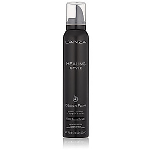L'ANZA Healing Style Design Foam with Low Hold Effect, Boosts Shine and Adds Body, With UV and Heat Protection to Prevent Sun and Styling Damage (7.1 Fl Oz)