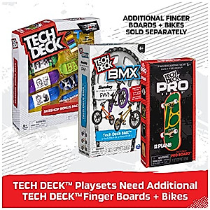 Tech Deck, Neon Mega Park X-Connect Creator, Customizable Glow-in-The-Dark Ramp Set with 2 Blind Skateboard Fingerboards, 90+ Pieces, Gift for Ages 6+