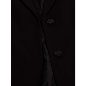 Calvin Klein Women's Two Button Lux Blazer (Petite, Standard, Black, 18 Plus