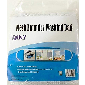 Dependable Industries 3 Pack Extra Large Reusable Zippered Mesh Washing Machine Bags Protect Your Delicates Socks Lingerie