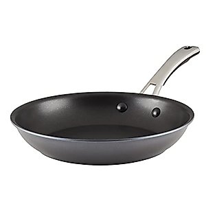 Rachael Ray Cook + Create Hard Anodized Nonstick Frying Pan/Skillet, 10 Inch - Black