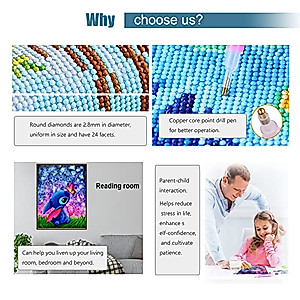 Umbalir 6 Pack Diamond Painting Kits for Adults & Kids, 14" x 18" Diamond Art Kits, DIY 5D Diamond Dotz Crafts Cartoon Images are Used for Home Décor