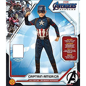 Rubie's Marvel: Avengers Endgame Child's Captain America Costume & Mask, Large