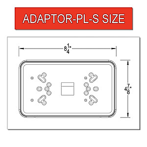 MOTION-GUARD, ADAPTOR-PL-SW will Allow the Mounting of the MG1000-450W or BG520W to the Side Wall of any RV without Drilling New Holes and will Cover any UN-Painted Area Left after Old fixture removal