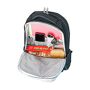 HYBRID Travel Laptop Backpack Computer Bag Stylish Backpack Black 19 Inch