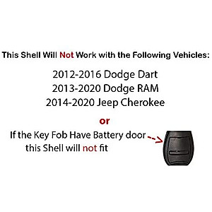 1 New Camouflage Keyless Entry 3 Buttons Remote Start Car Key Fob Shell / CASE IYZC01C 56046707AE Compatible with Town Country Challenger Charger Durango Grand Caravan Journey Ram