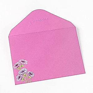 Papyrus Blank Cards with Envelopes - Designed by Bella Pilar, Purple Hummingbird (14-Count)