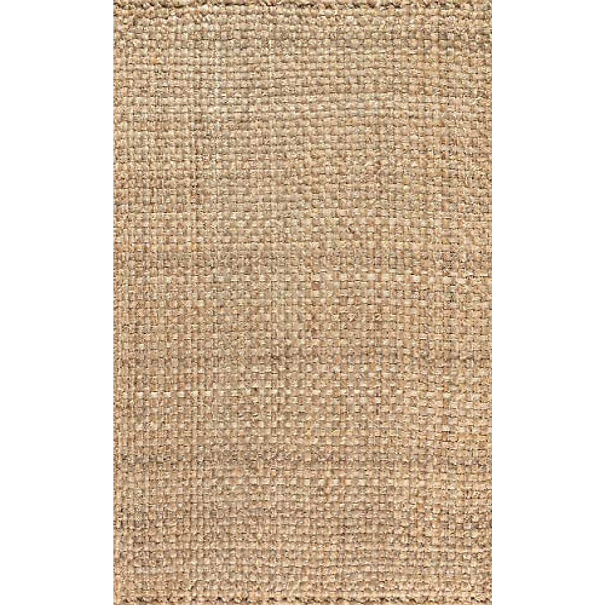 JONATHAN Y Estera Hand Woven Boucle Chunky Jute Natural 3 ft. x 5 ft. Area-Rug, Farmhouse, Easy-Cleaning, for Bedroom, Kitchen, Living Room,Natural Color