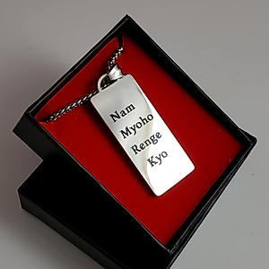 Nichiren Buddhist Daimoku Necklace - Nam Myoho Renge Kyo (Black)