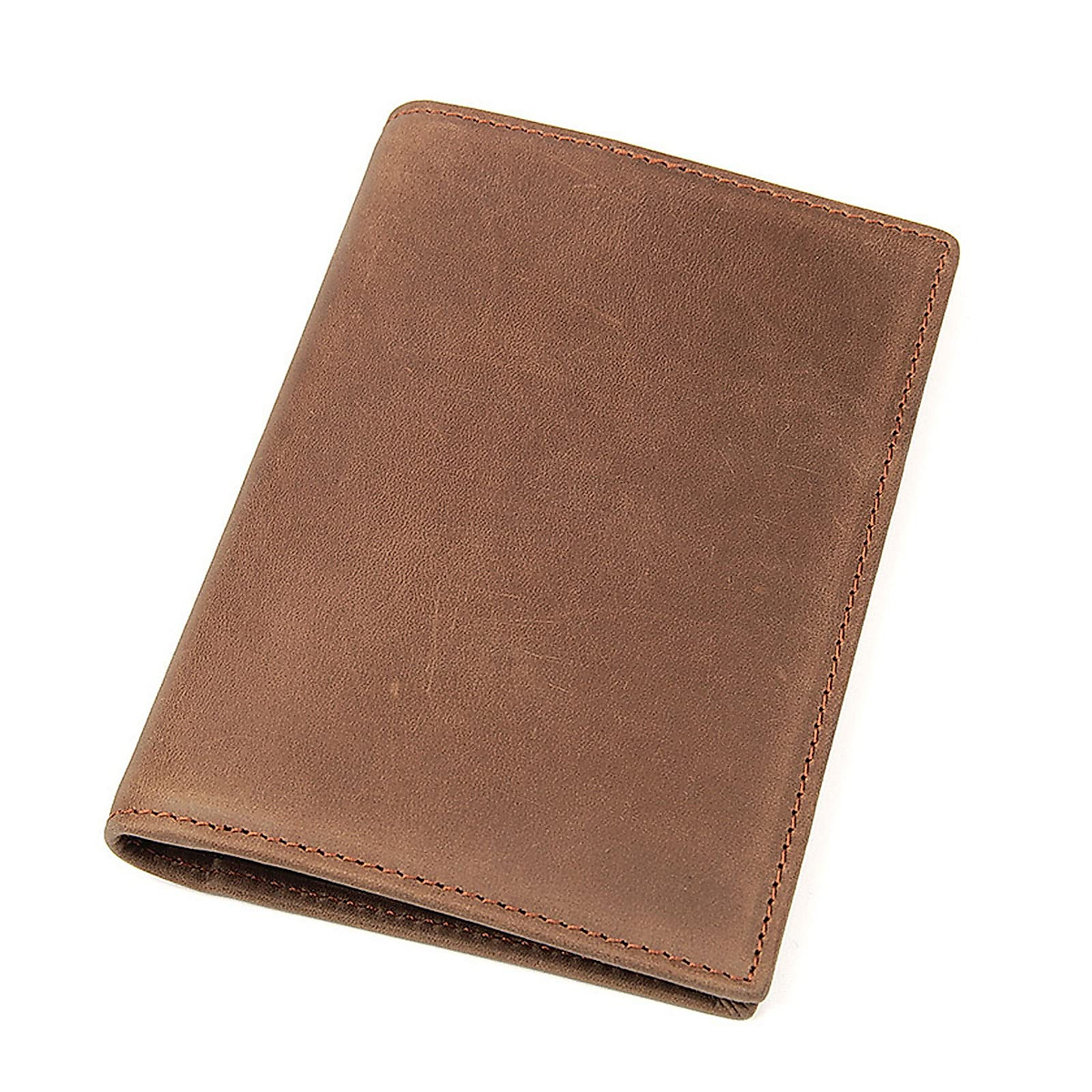 Leather Wallet RFID Blocking Leather Passport Holder Travel Bifold Wallet For Men Women Credit Card Holder