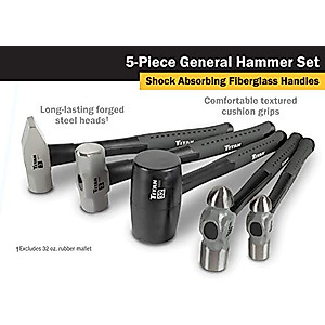 Titan 63125 5-Piece Hammer Set